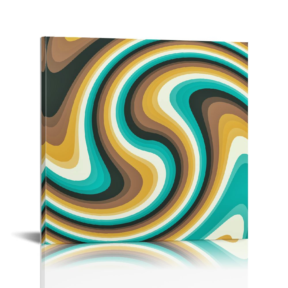 FLORID Abstract Waves Wall Art Decor Canvas Print Picture Artwork ...
