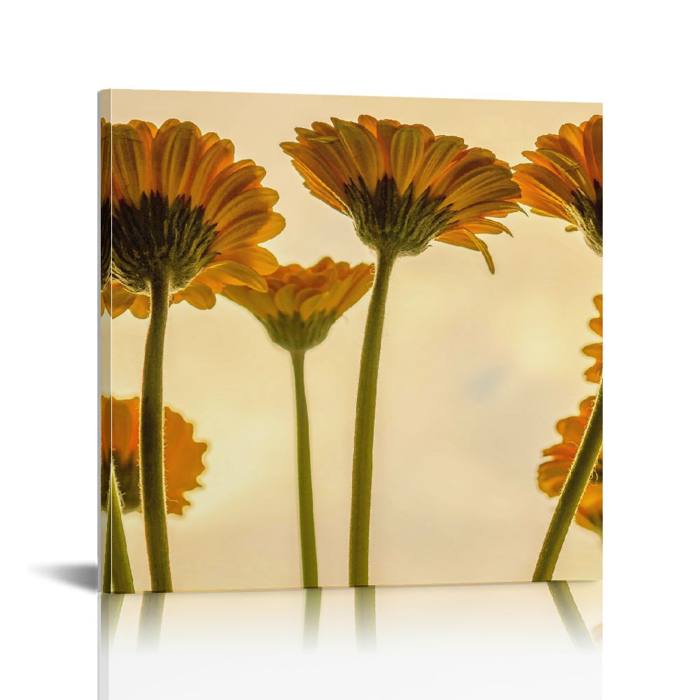FLORID Canvas Wall Art 16x16in Sunflowers Wall Art For Living Room ...