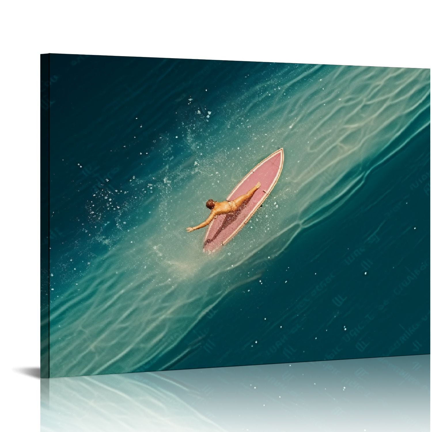 FLORID Canvas Wall Art 20x16 in / 16x12 in Retro Coastal Life Newspaper ...