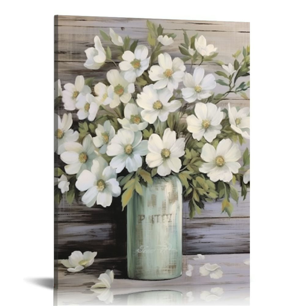 FLORID Canvas Wall Art Bathroom Wall Decor Art Country Style Canvas ...