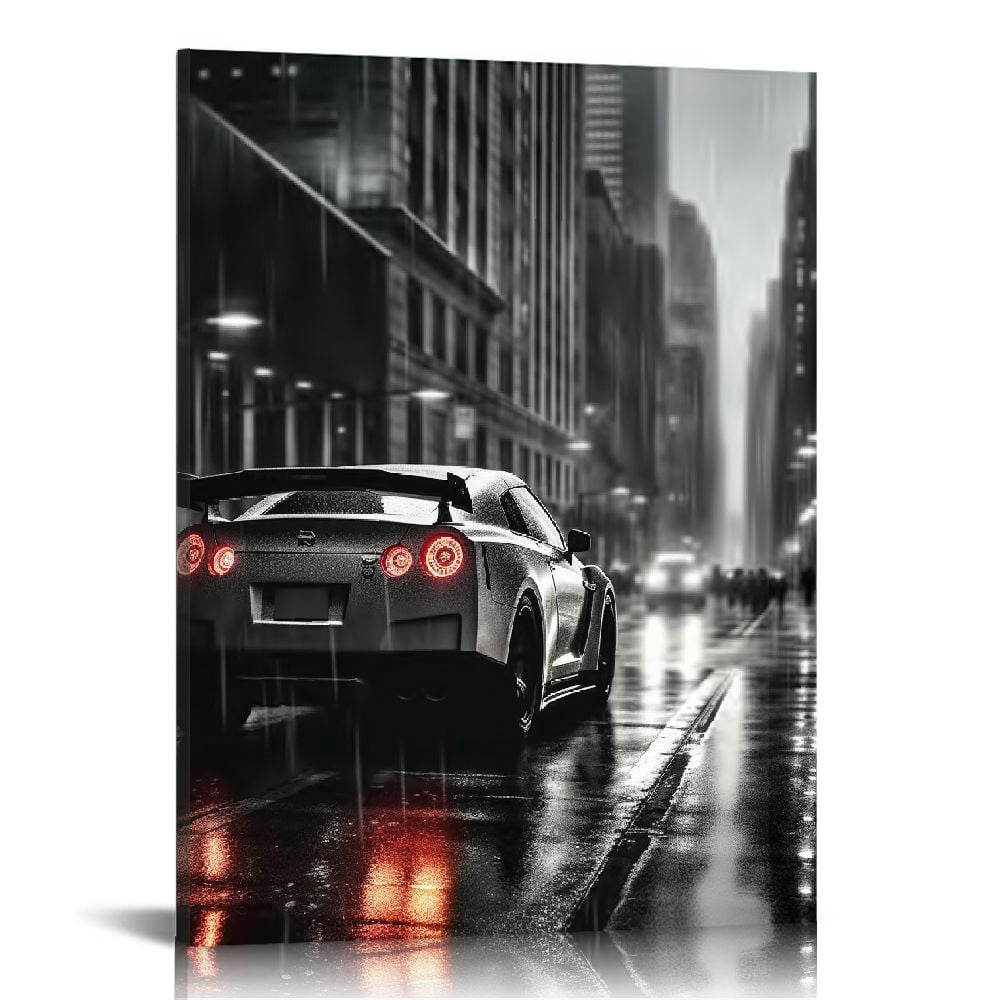 FLORID Car Poster Wall Art Prints Black Car Wall Art Decor Modern ...