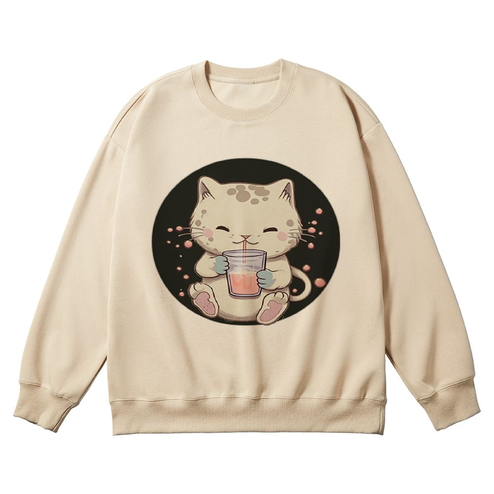 FLORID Cartoon Cute Cat Hoodie for Teen Girls Aesthetic Kawaii Clothes ...