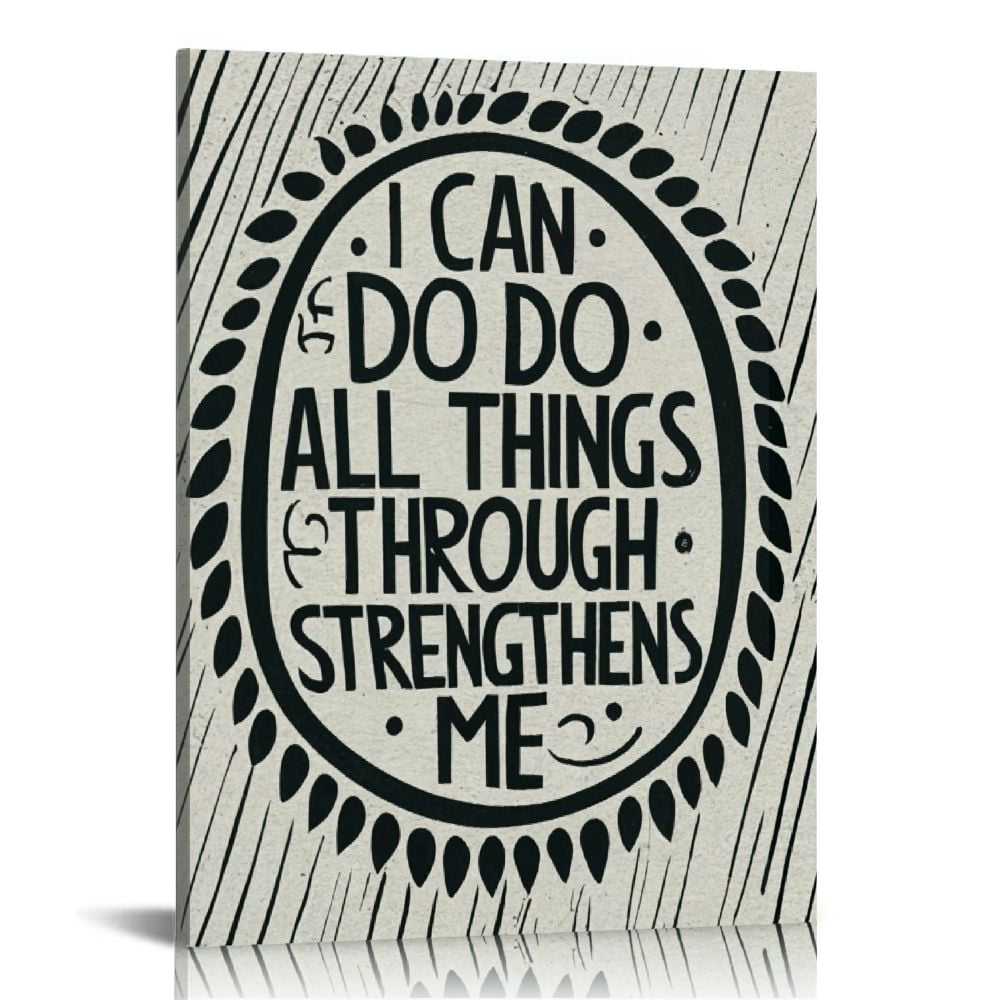 FLORID Christian Bible Verse Art Print I Can Do All Things Through ...