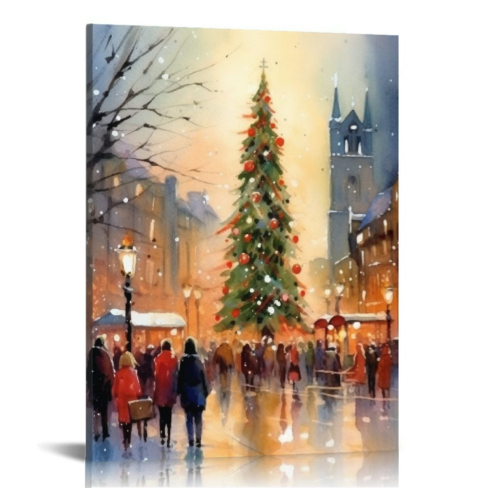 FLORID Christmas Wall Art, Christmas Canvas Prints Wall Art, Christmas ...