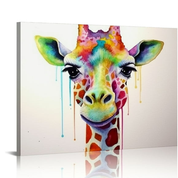 Colorful Giraffe Poster