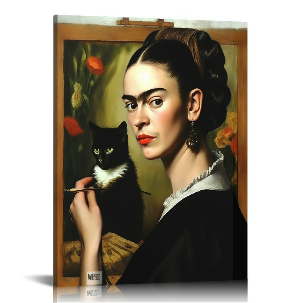 FLORID Cute Frida Self-Portrait Mexican Painter Frida Kahlo Modern ...