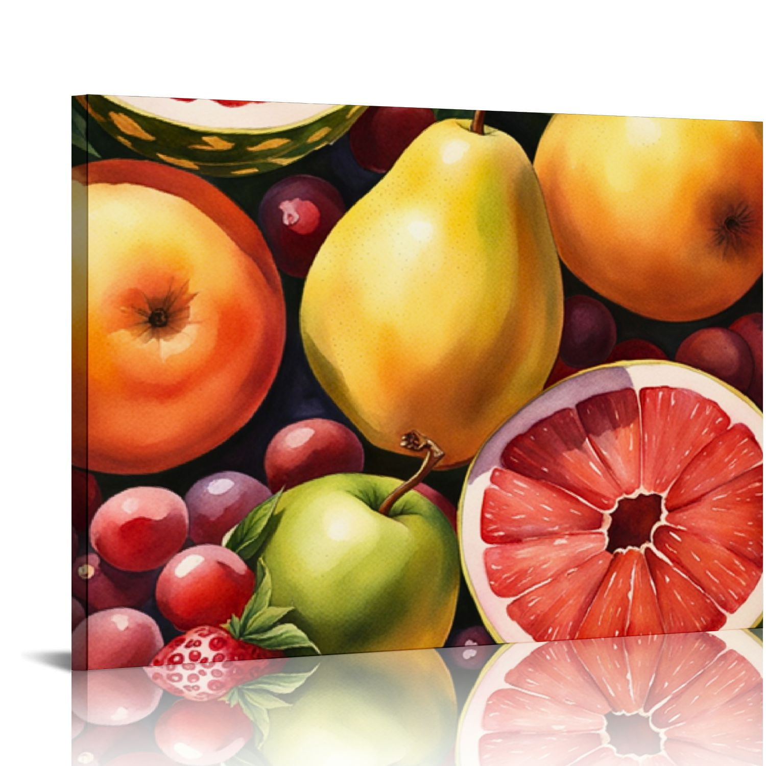 FLORID Fruits Canvas Print Picture Artwork for Bedroom Kitchen Office ...
