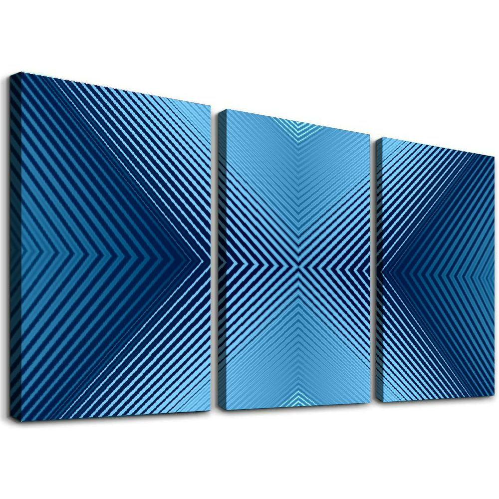 FLORID Geometry Reflection Wall Art For Living Room, Banksy Style ...