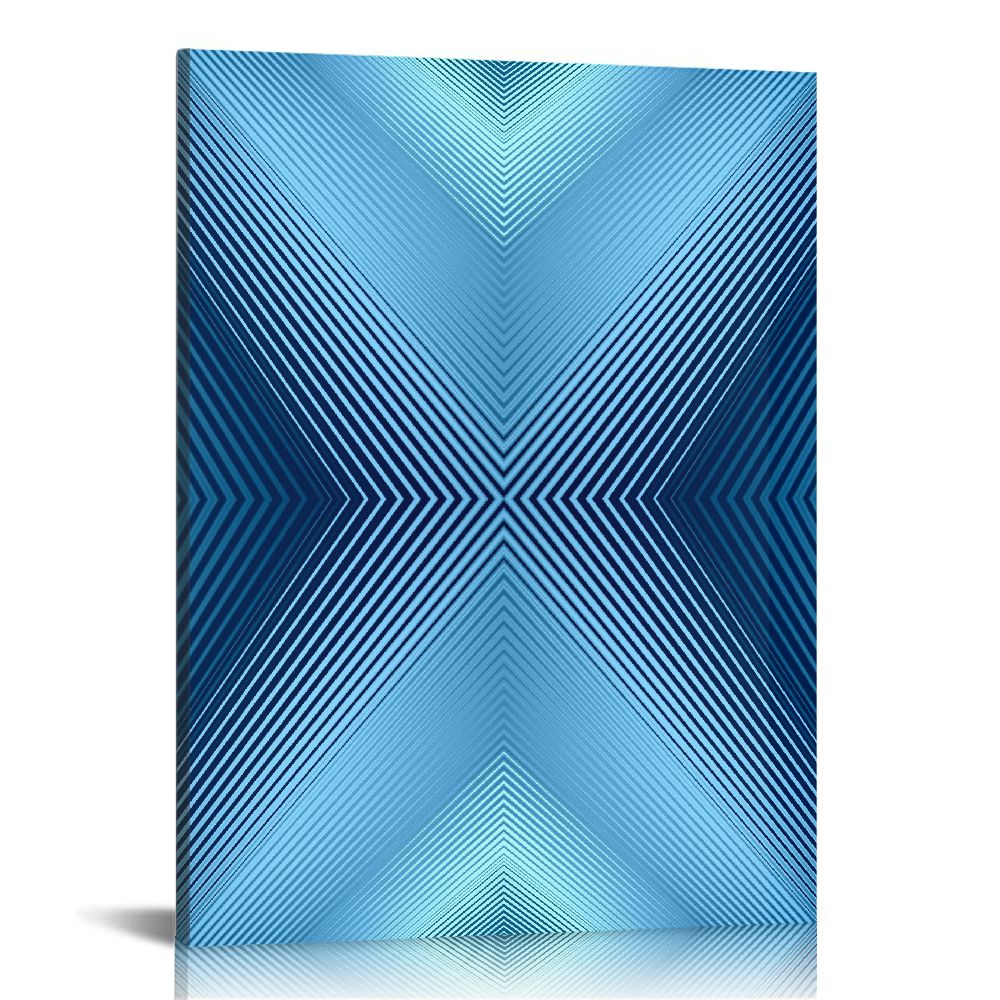 FLORID Geometry Reflection Wall Art For Living Room, Banksy Style Wall ...