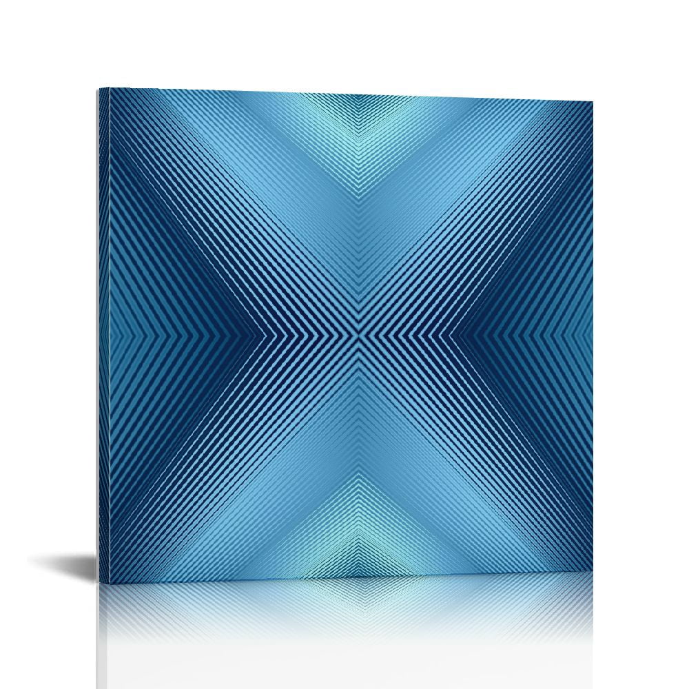 FLORID Geometry Reflection Wall Art For Living Room, Banksy Style Wall ...