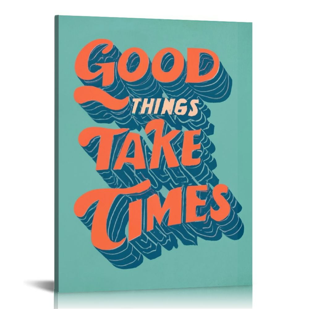 FLORID Good Things Take Time Positive Affirmations Motivational Poster ...