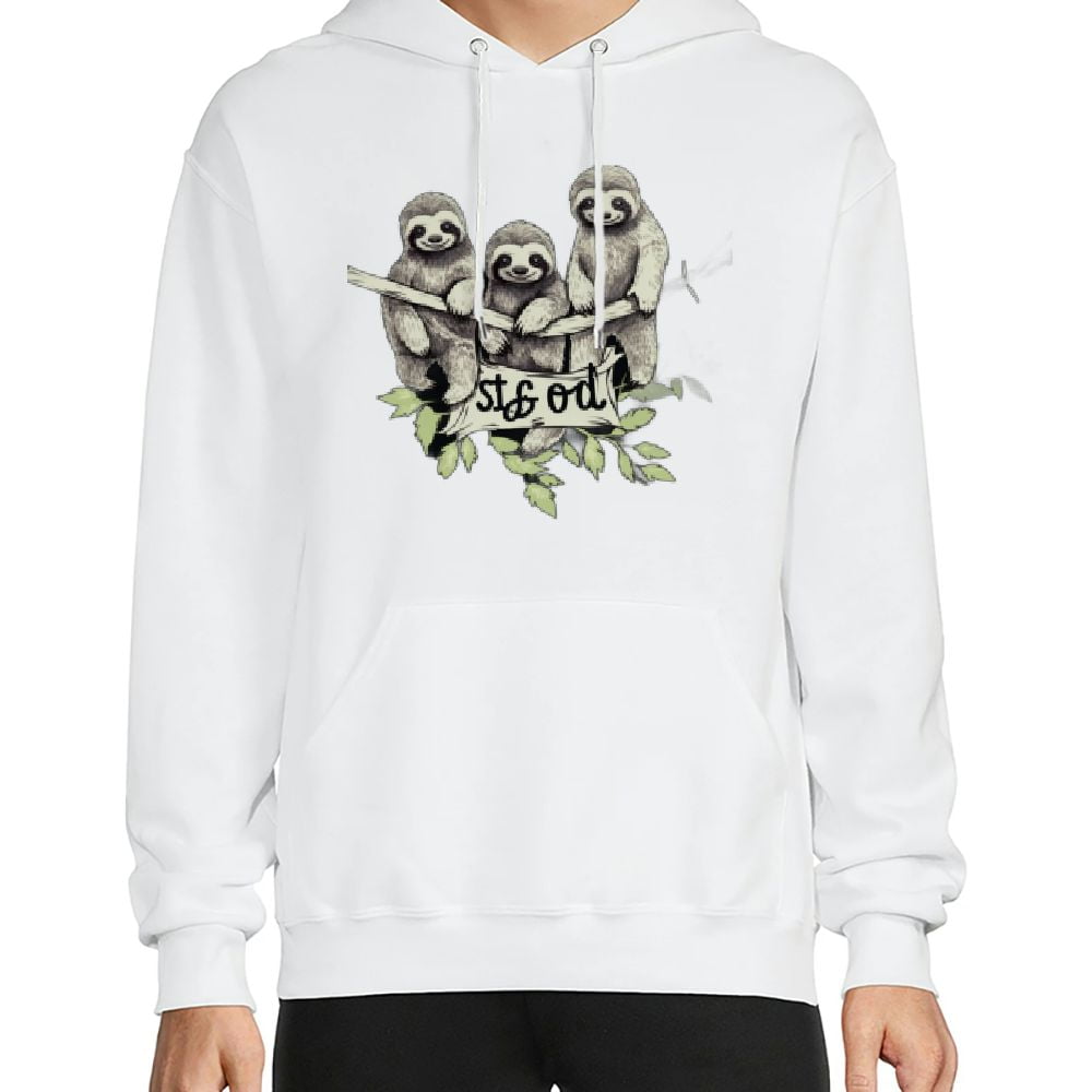 FLORID Men's Fashion Hoodies & Sweatshirts Sloth Squad Cute Sloth ...