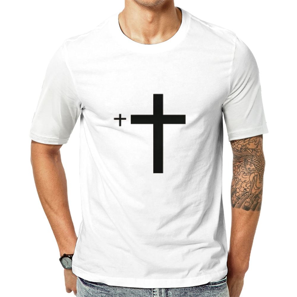 FLORID Men's Graphic T-Shirt Jesus Has My Back White - Walmart.com