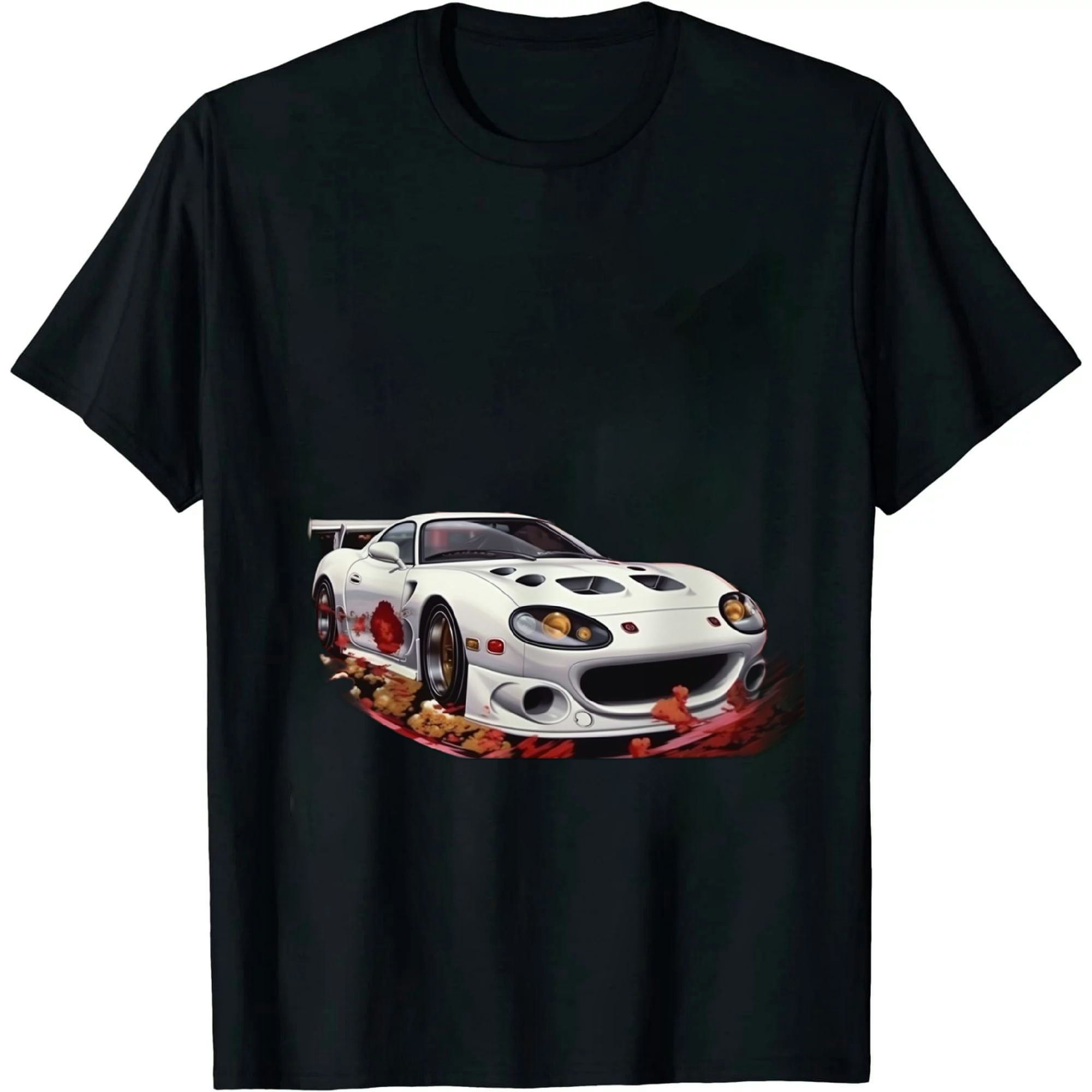 FLORID Men's Race Car Graphic Print T Shirt Short Sleeve Round Neck ...