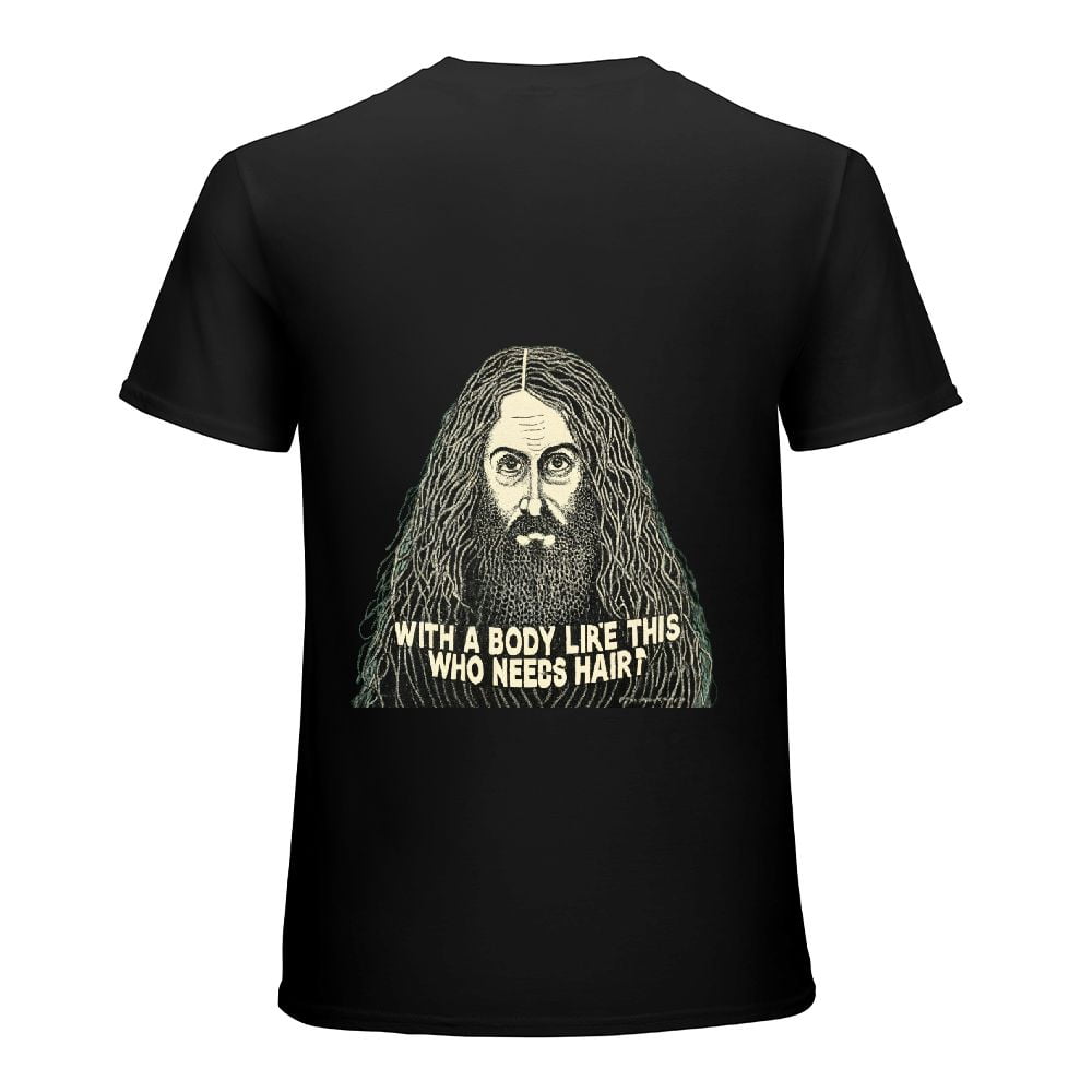 FLORID Mens with A Body Like This Who Needs Hair Tshirt Funny Balding ...