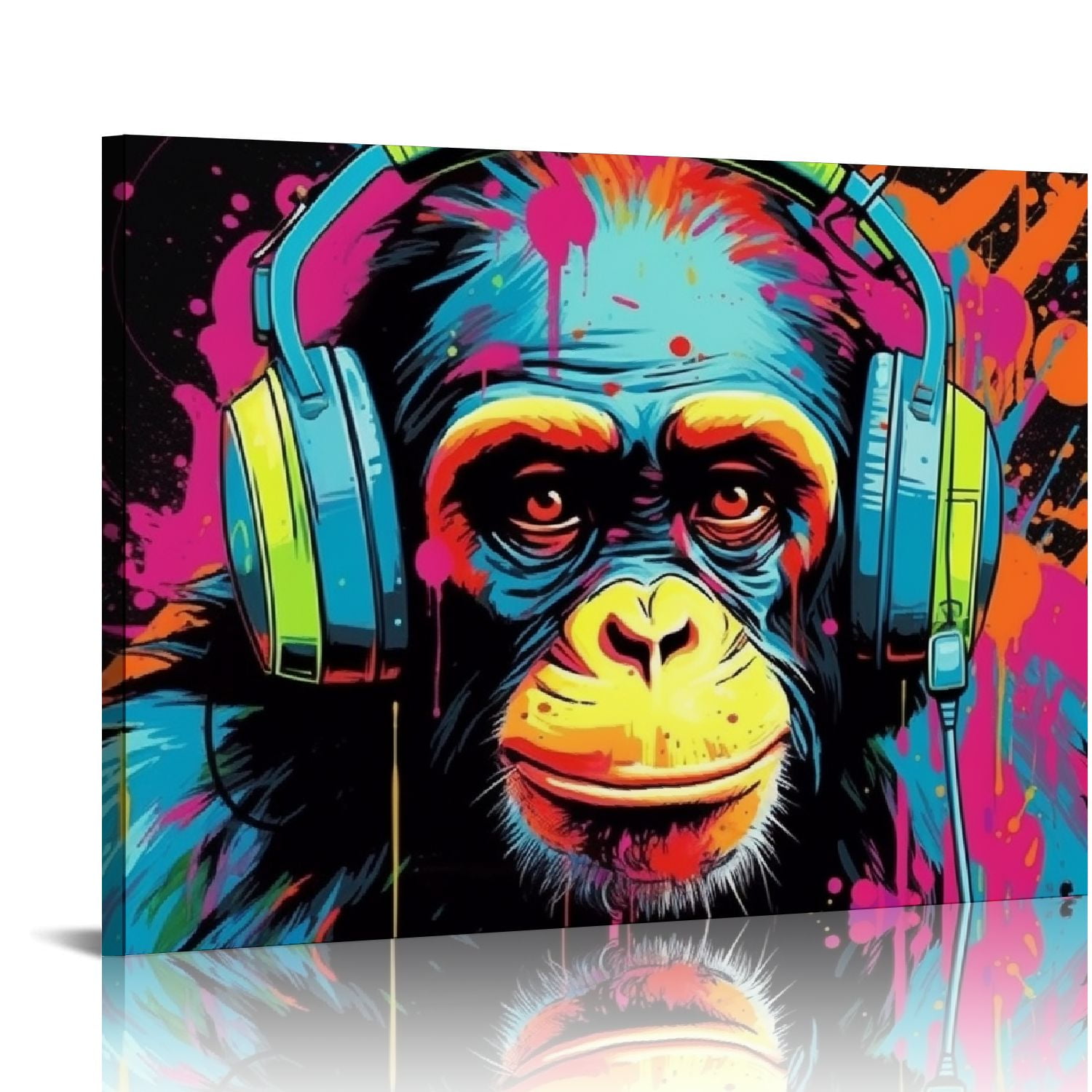 FLORID Monkey Canvas Wall Art 12x16 inches Animal Wall Decor | HD ...