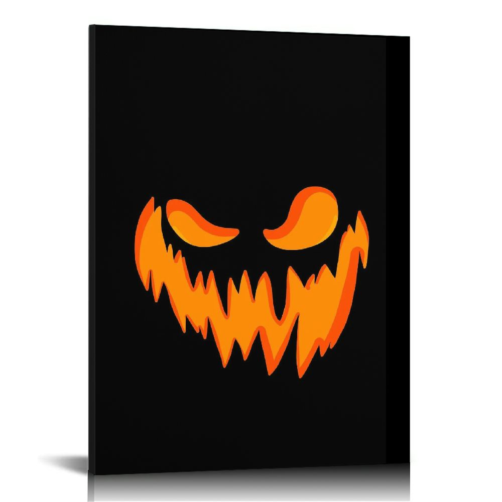 FLORID Pumpkin-Face Artwork Paintings Print on Canvas Wall Art for Home ...