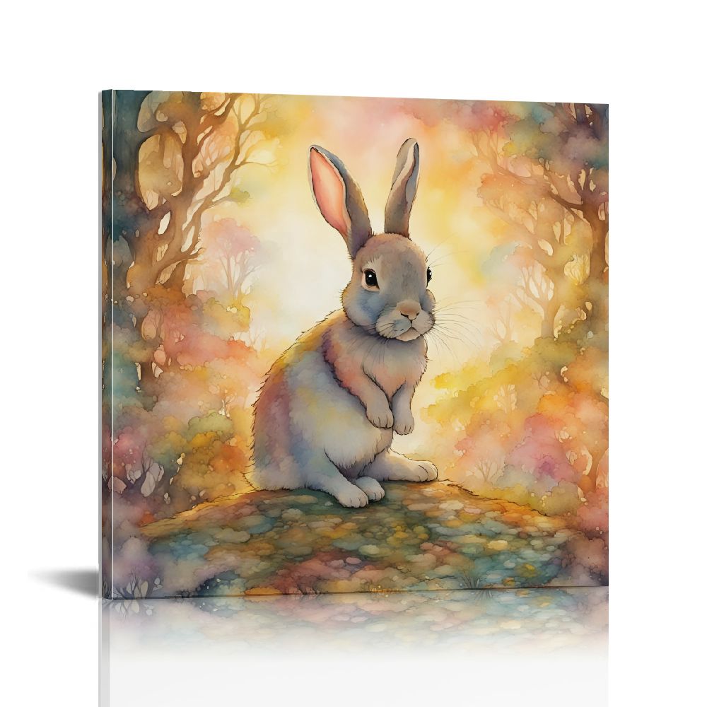 FLORID Rabbit Artwork Paintings Print on Canvas Wall Art for Home Walls ...