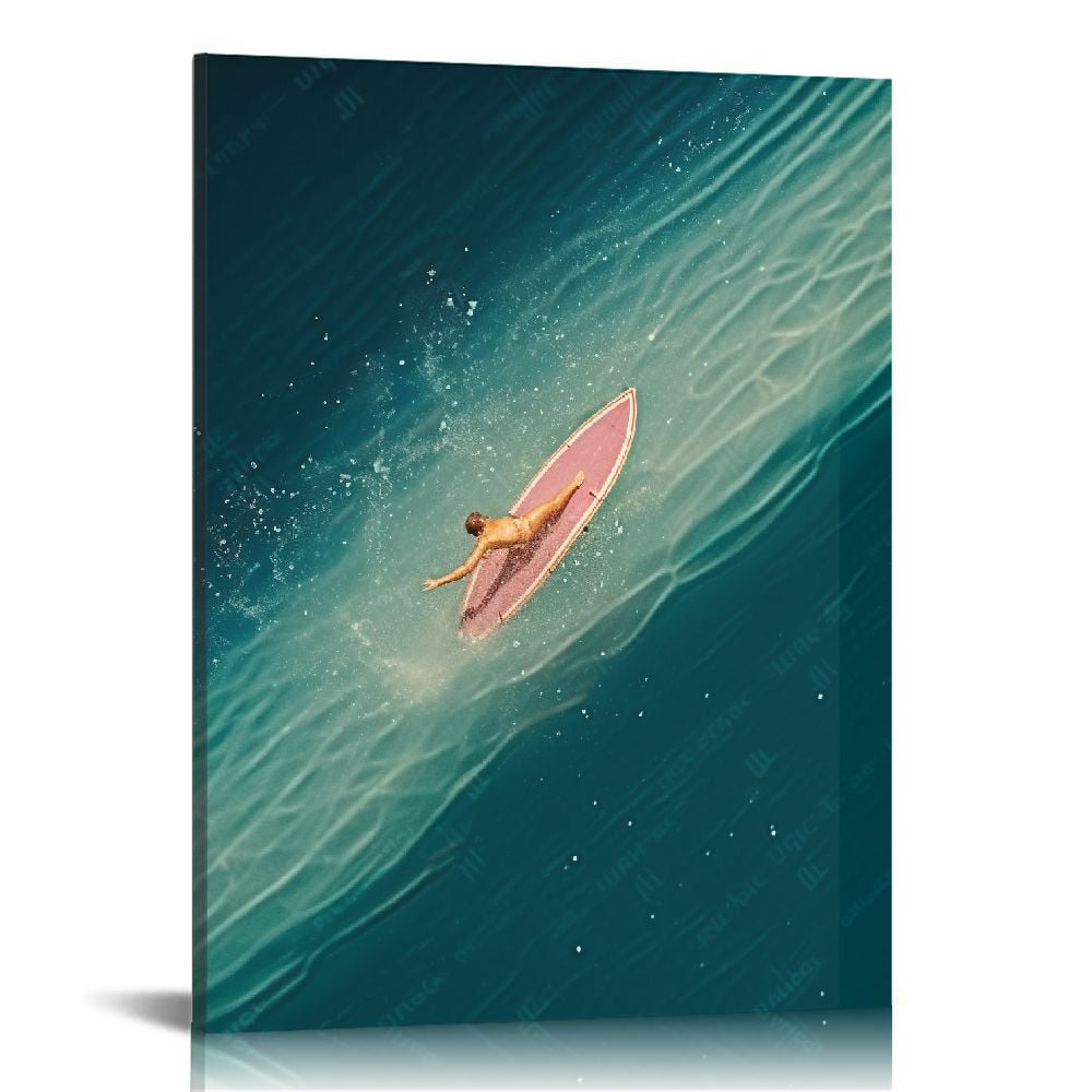 FLORID Retro Coastal Life Newspaper Poster Vintage Beach Canvas Wall ...