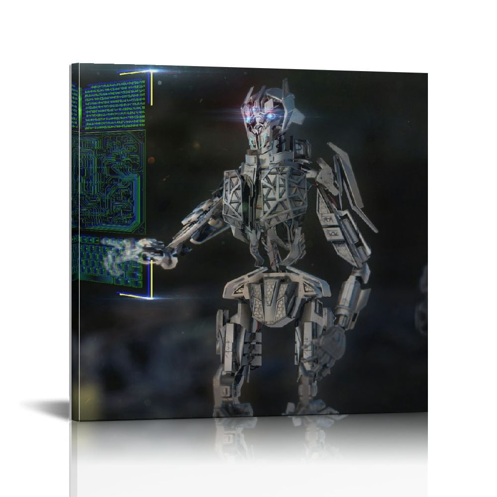 FLORID Robot Artwork Paintings Print on Canvas Wall Art for Home Walls ...