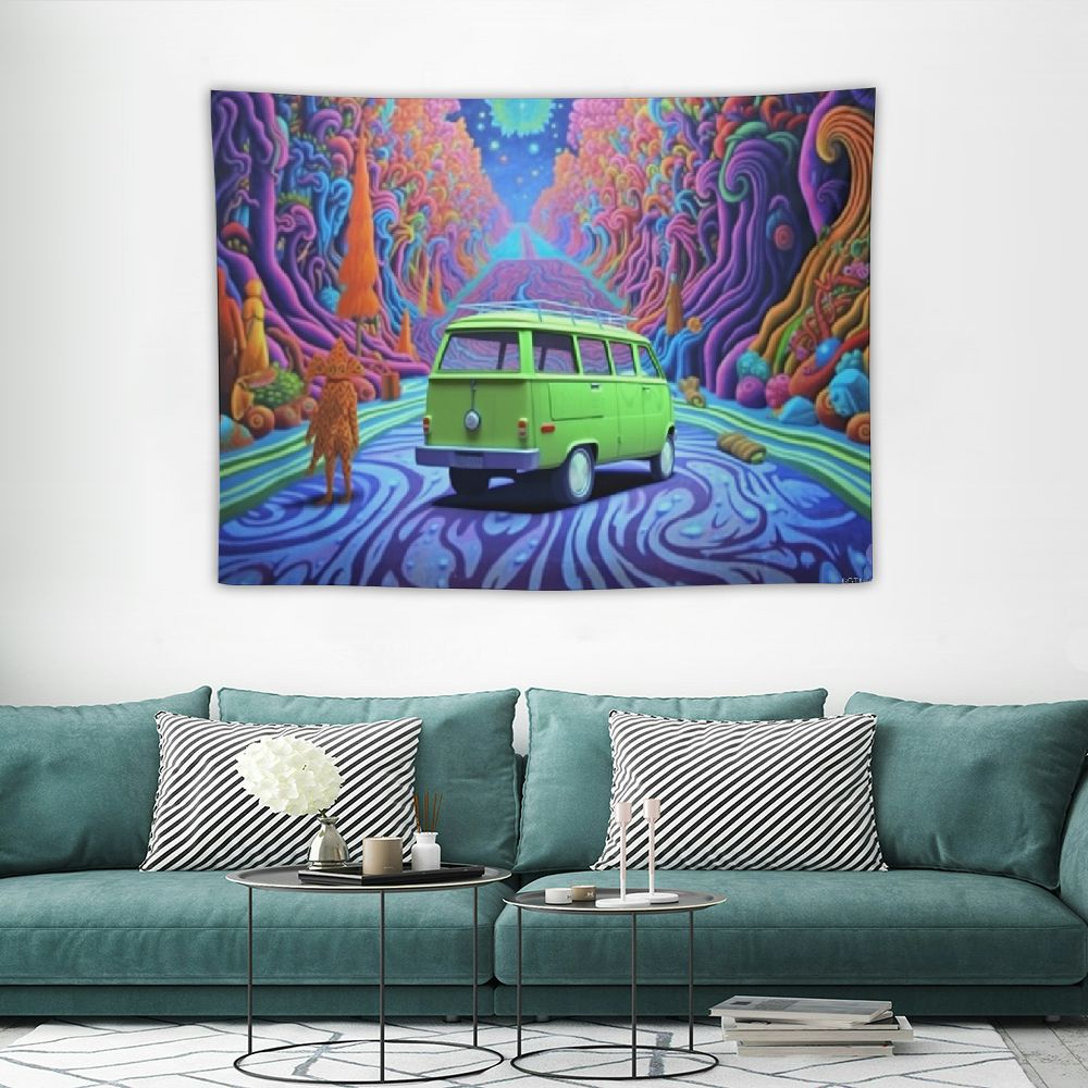 FLORID Scooby Trippy Tapestry, Cartoon Anime Tapestry Aesthetic ...