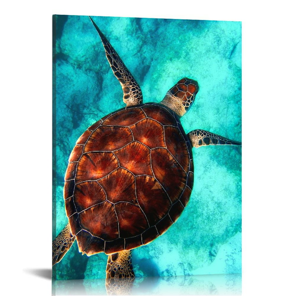 FLORID Sea Turtle Artwork Paintings Print on Canvas Wall Art for Home ...