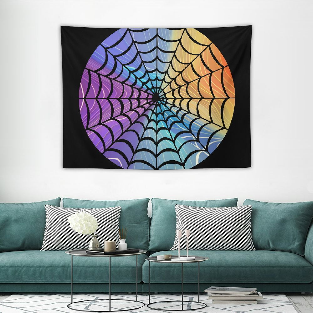 FLORID Stained Glass Window Pattern Tapestry Wall Hanging Addams ...