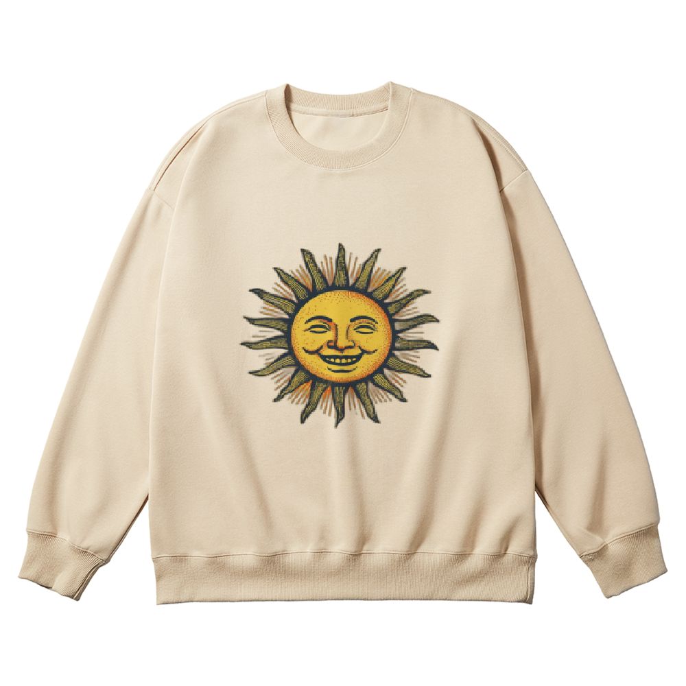 FLORID Sun Smile Face Men's Short Sleeve Graphic Tee 40% Polyester ...