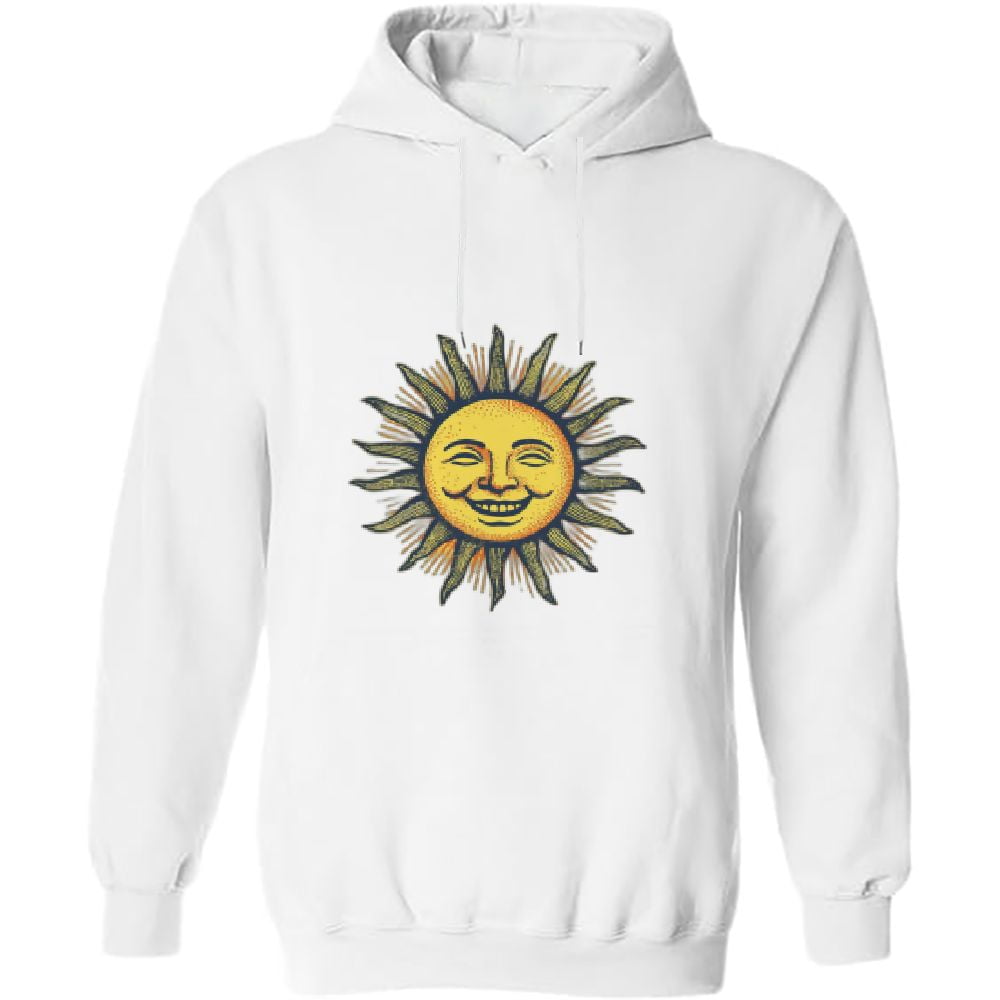 FLORID Sun Smile Face Men's Short Sleeve Graphic Tee White - Walmart.com