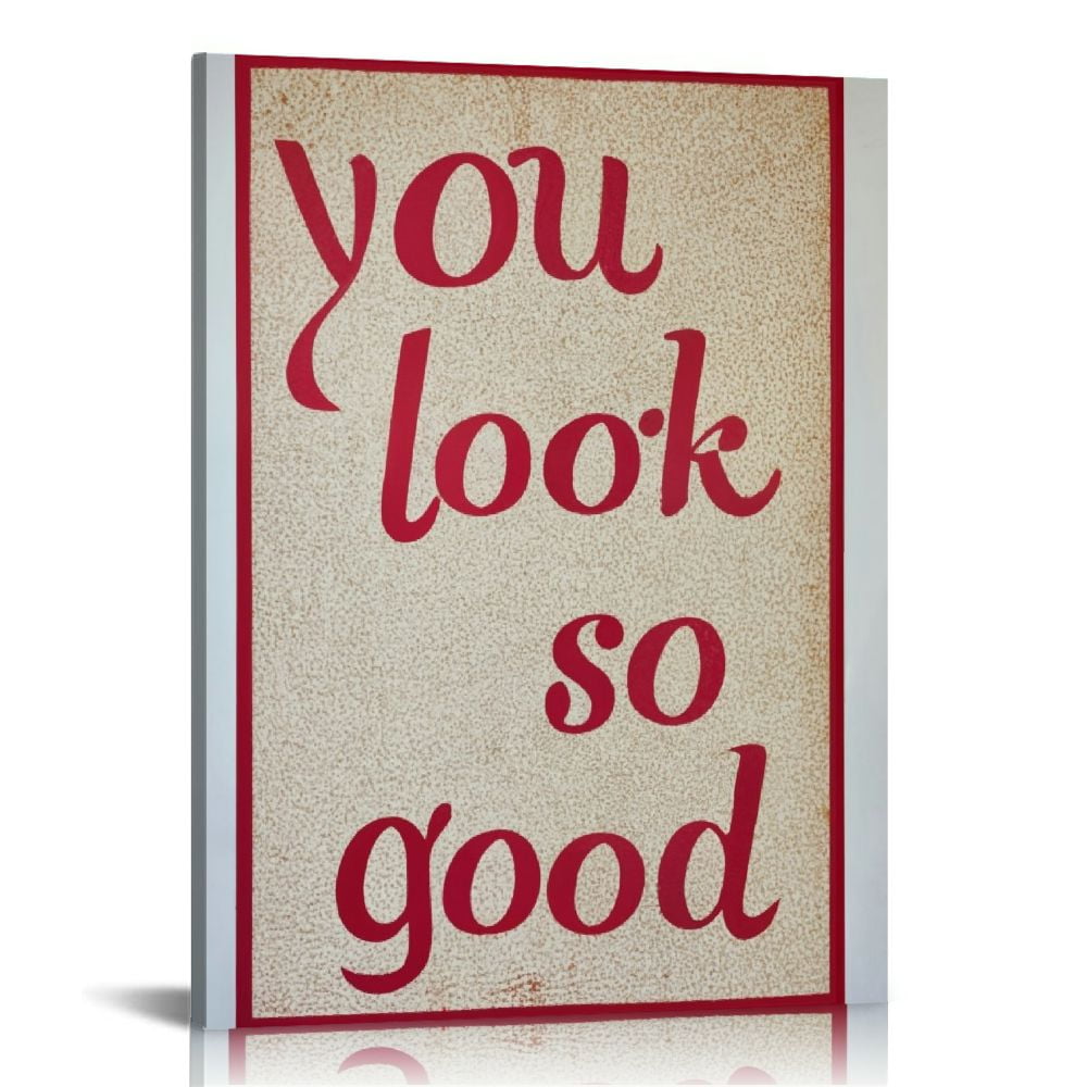 FLORID Trendy Retro Preppy Canvas Wall Art Pink And Orange Funky ...