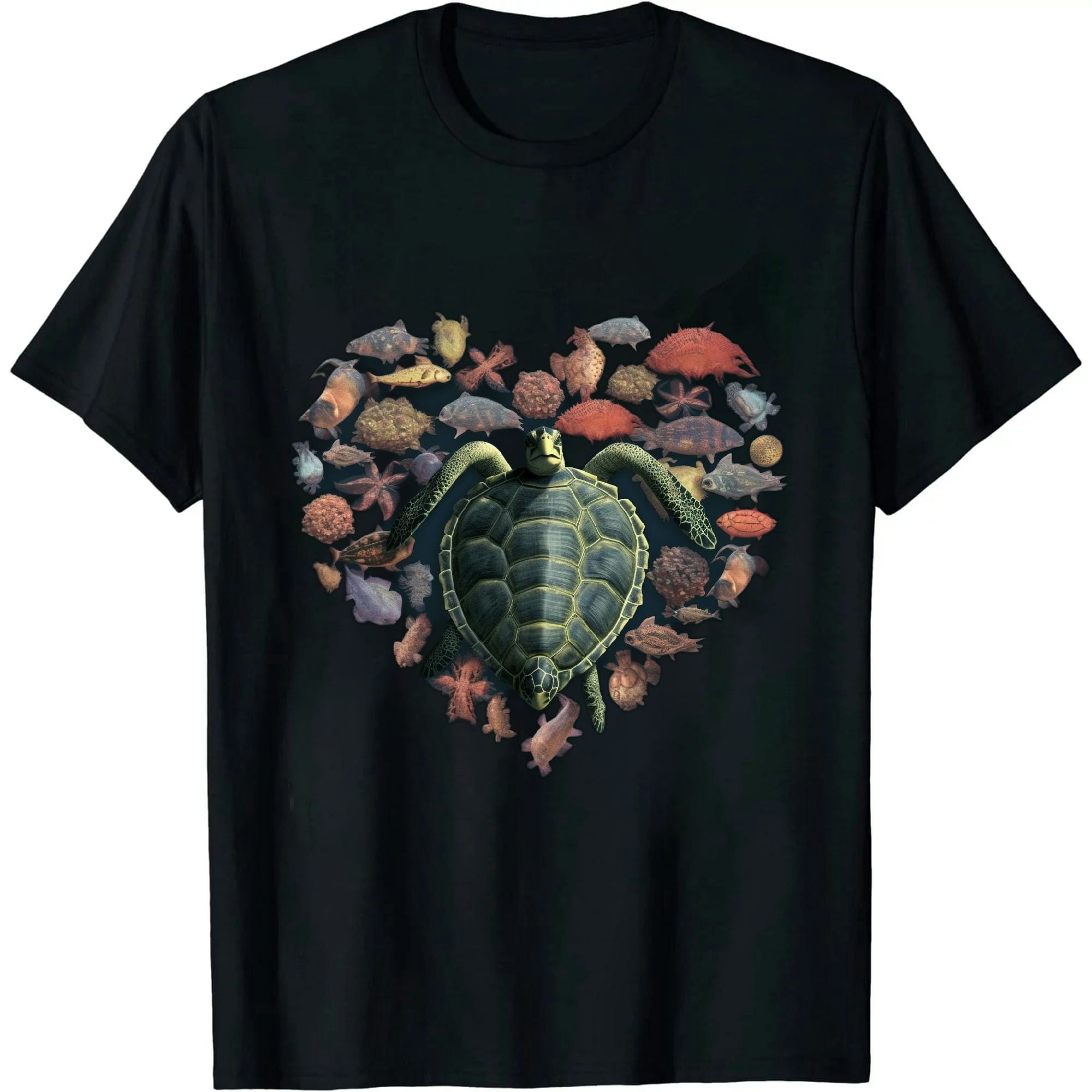 FLORID Turtles heart Loves Sea Turtles Gifts Ocean Animals kids men T ...