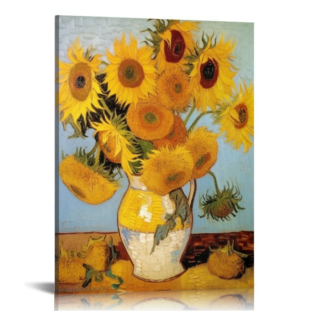 FLORID Vincent Van Gogh Sunflower Poster Wall Art Decor Print Paintings ...