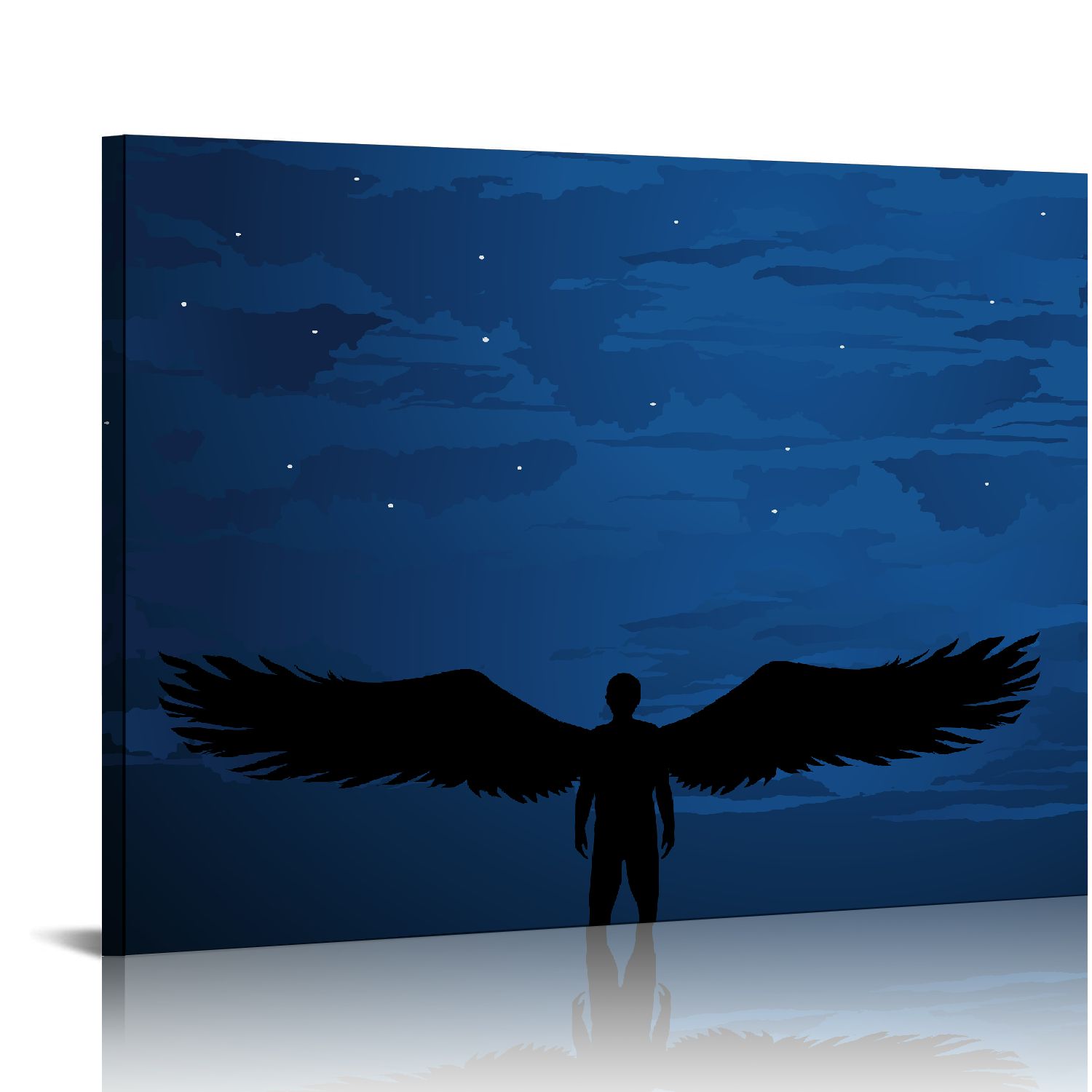 FLORID Wall Art Decor 20x16 in / 16x12 in Wings Man Wall Art For Living ...