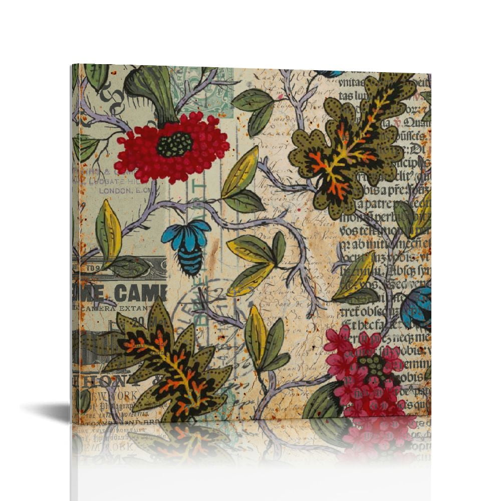 FLORID Wall Art Floral Note Wall Art For Living Room, Banksy Style Wall ...