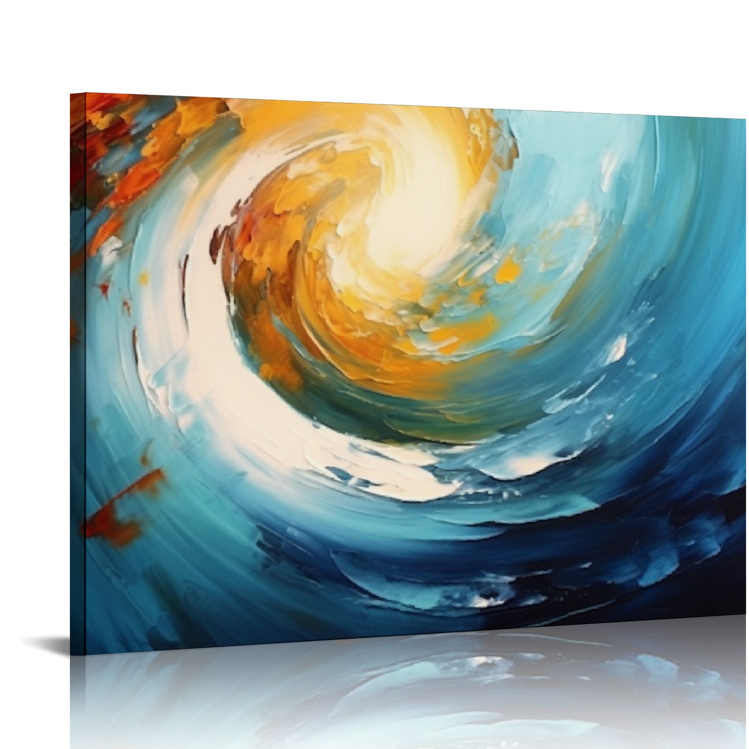 FLORID Wall Art Framed Abstract Canvas Artwork Decor Modern Colorful ...