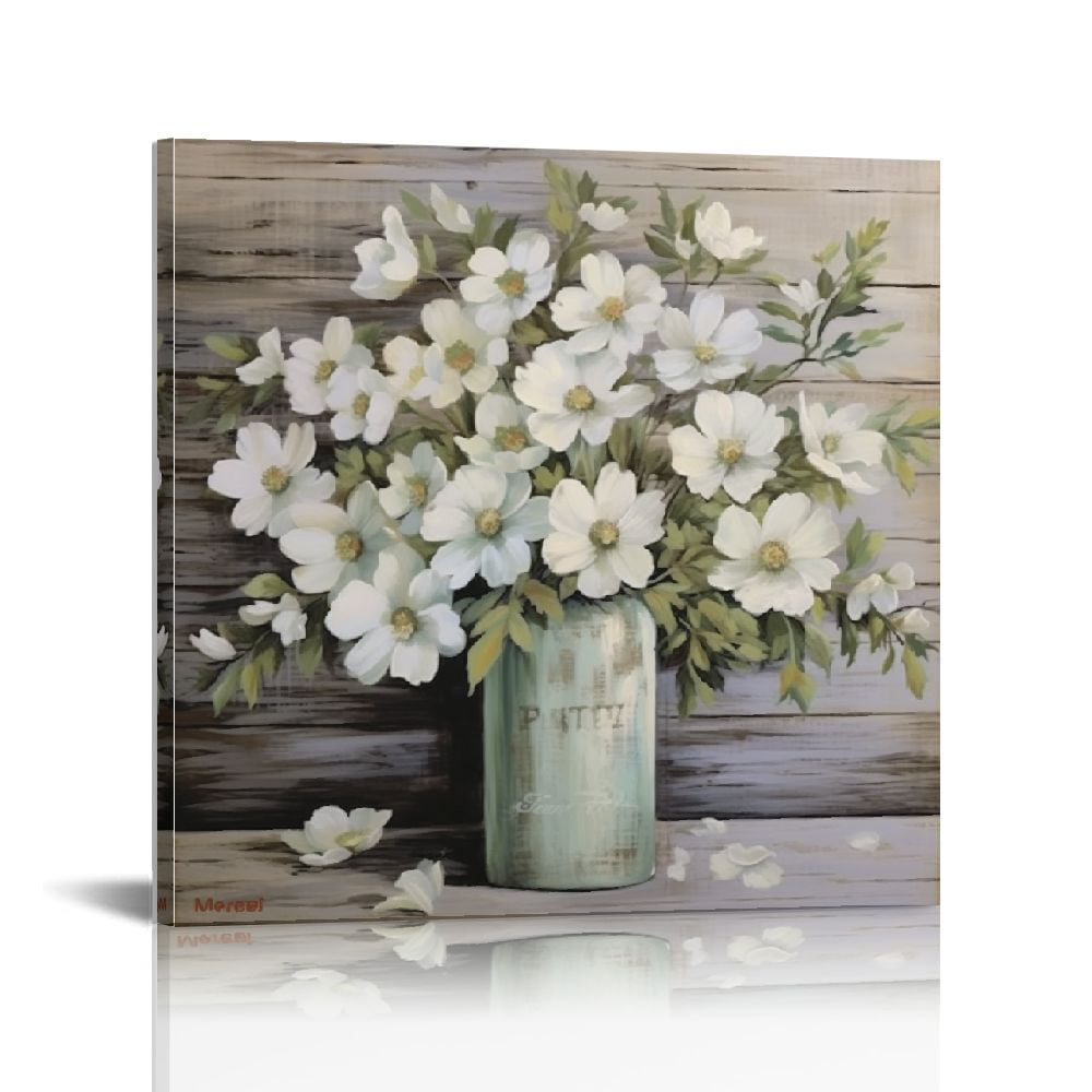 FLORID Wall Art Printed Bathroom Wall Decor Art Country Style Canvas ...