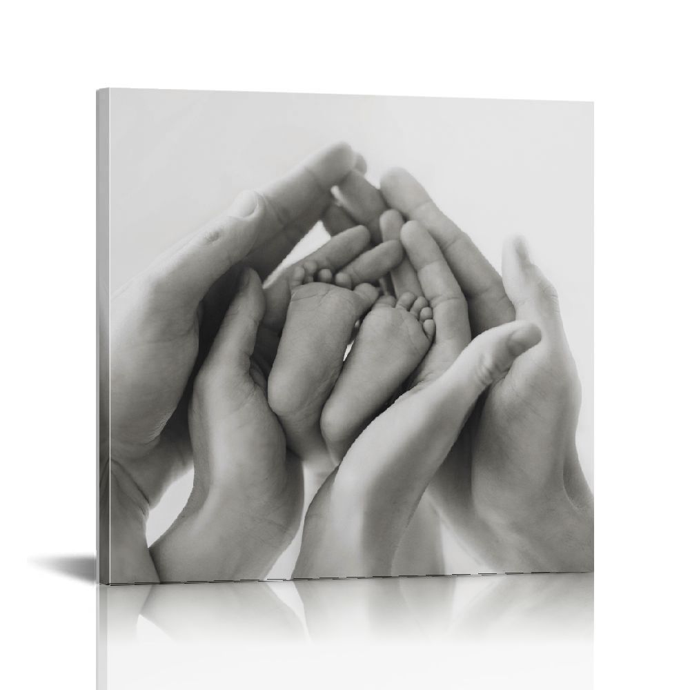 FLORID Wall Art Square Decorative Painting 16x16in New Born Baby ...