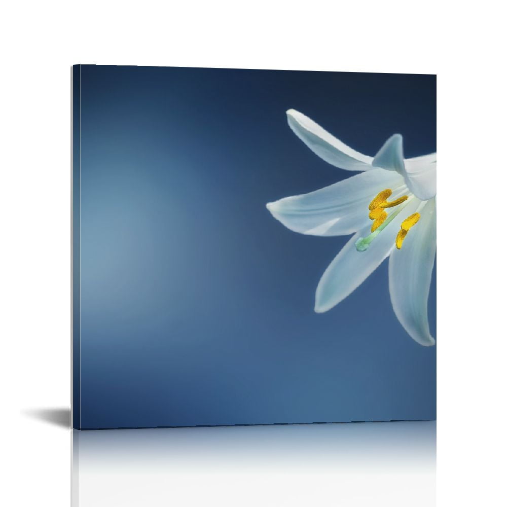 FLORID White Lily Canvas Prints Wall Art Pictures Painting Canvas ...
