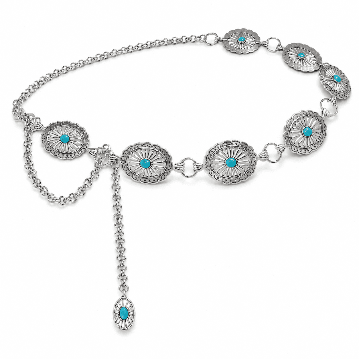 FLORNIX Western Country Chain Belts for Women Waist Chain Belt Silver ...