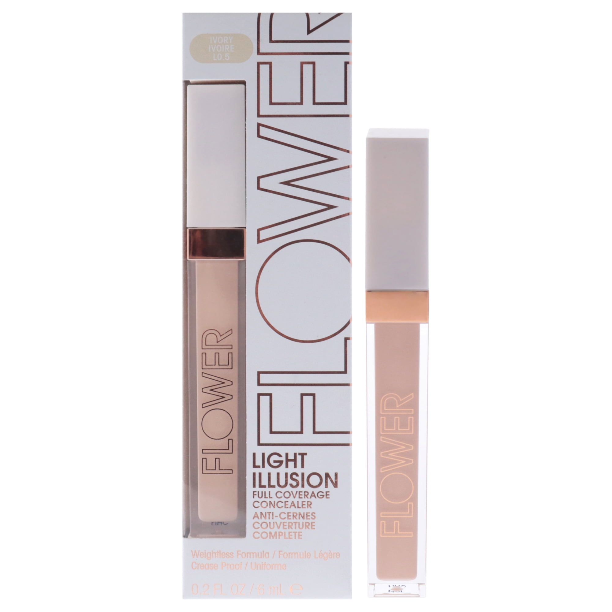 Flower Beauty Light Illusion Full Coverage Concealer - L0.5 Ivory , 0.2 ...