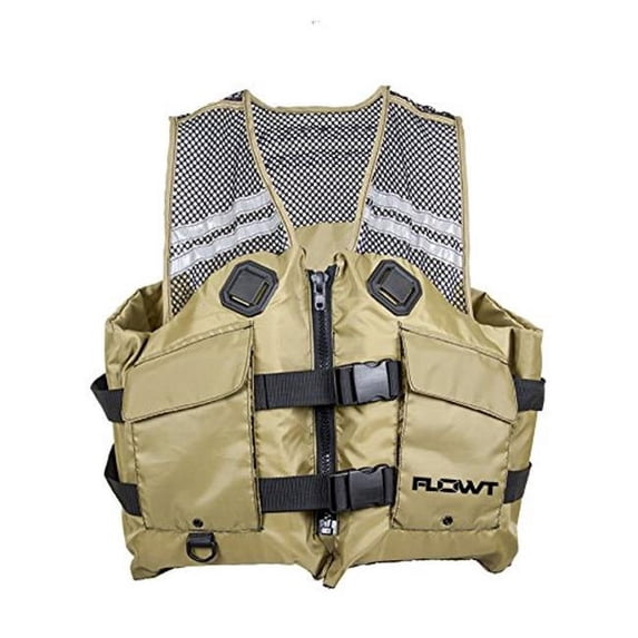 FLOWT Fishing Comfort Mesh Life Vest - USCG Approved Type III PFD ...