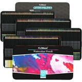FLOWood Artist Set, 160 Count Watercolor Colored Pencils in Case Box ...