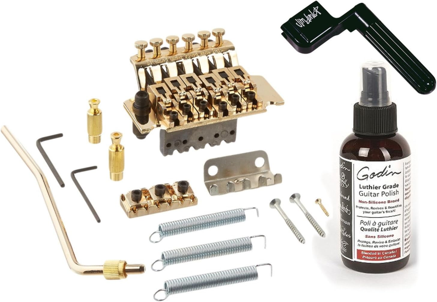 FLOYD ROSE SPECIAL Double Locking Tremolo Kit with R2 Nut, GOLD Guitar ...