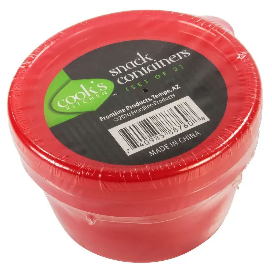 FLP 8860-RED Cooks Kitchen Red Snack Container 2 Pack, Each - Walmart.com