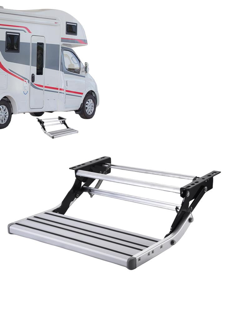 FLROHA 19.72" RV Step Stool, RV Camper Steps Compact One-Hand Expand or ...