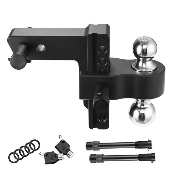 FLROHA Adjustable Trailer Hitch, 6 in Drop & Rise Hitch , 8000-12500 ...