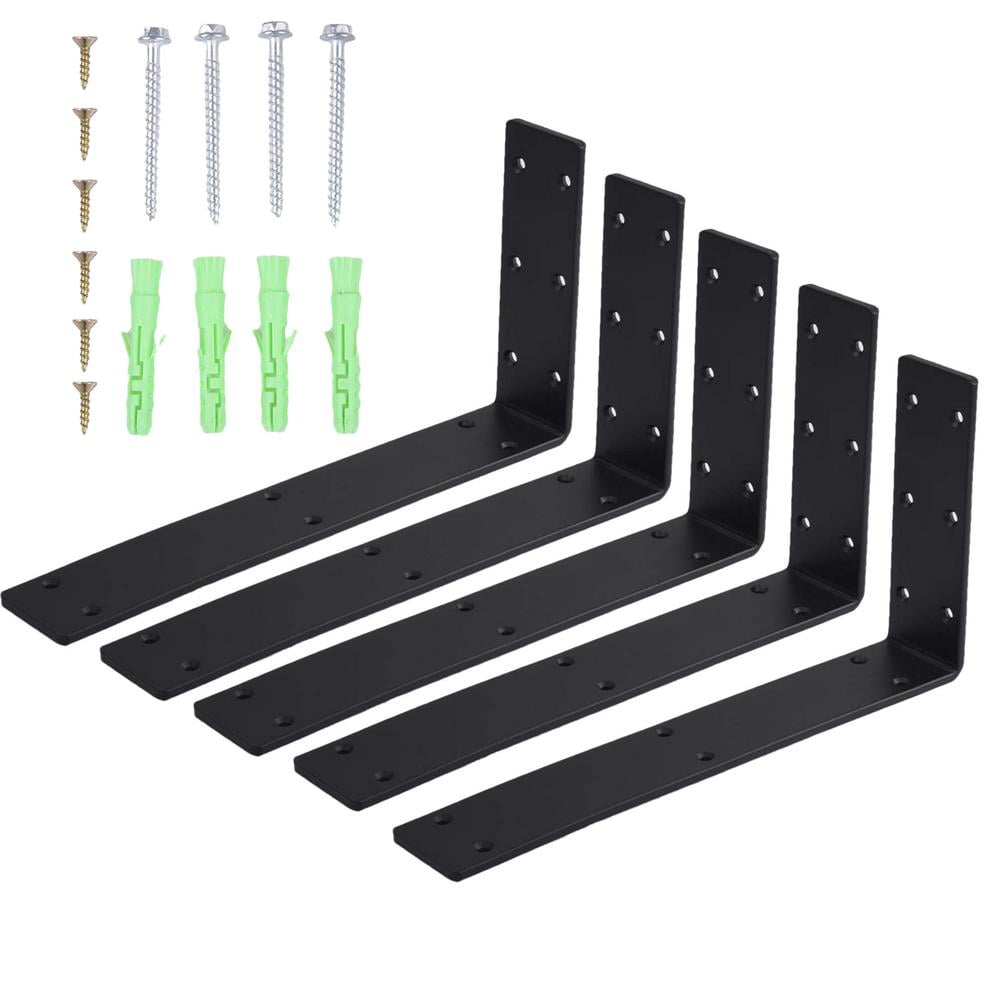 FLROHA Countertop Brackets Heavy Duty L Shelf Granite Countertop ...