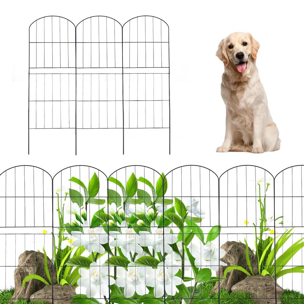 FLROHA Dog Fence Barrier Outdoor Decorative Fencing 36Inx10Ft Fence ...