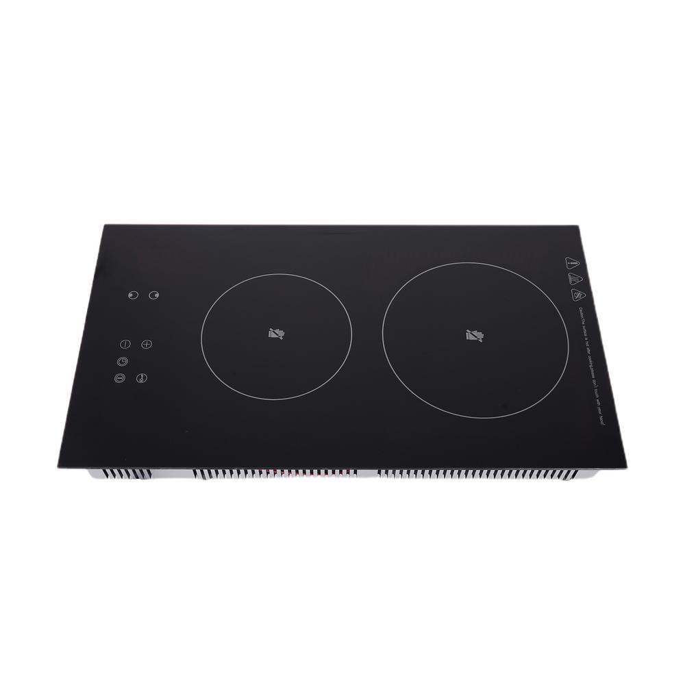 FLROHA Double Induction Cooktop Stove Top Burner 110V Countertop ...