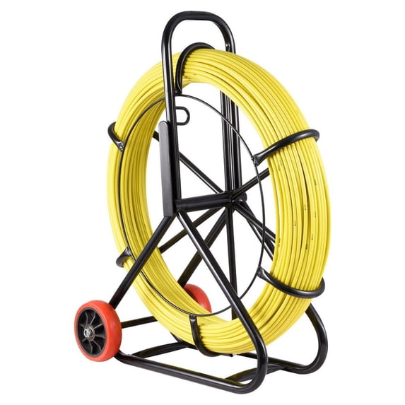 FLROHA Fish Tape Wire Puller Portable Fiberglass Wire Cable Running Rod ...